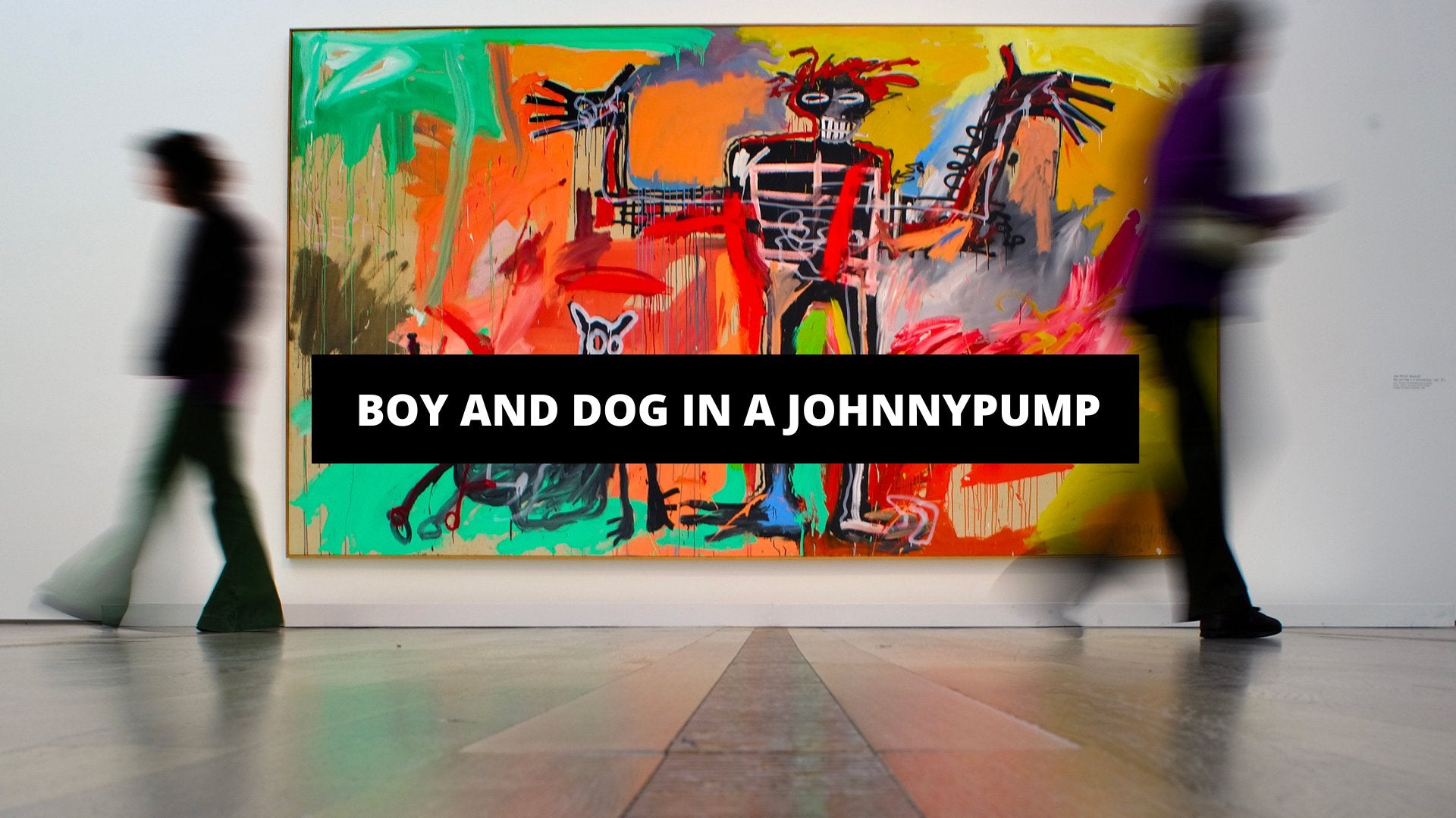 Boy And Dog In A Johnnypump | The Trendy Art