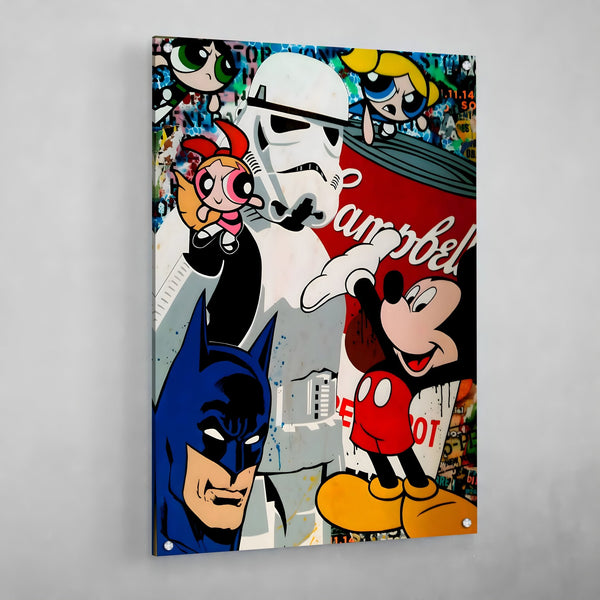 Cartoon Canvas Wall Art | The Trendy Art