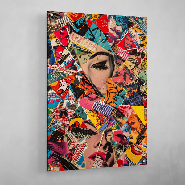 Collage Pop Culture Canvas | The Trendy Art