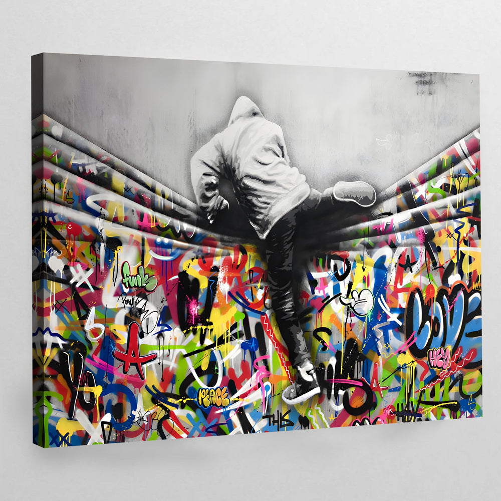 Graffiti Wall Art & Street Art Canvas | Banksy Style Prints Made in USA ...