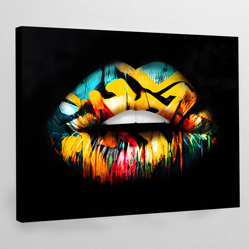Lips Canvas Painting | The Trendy Art